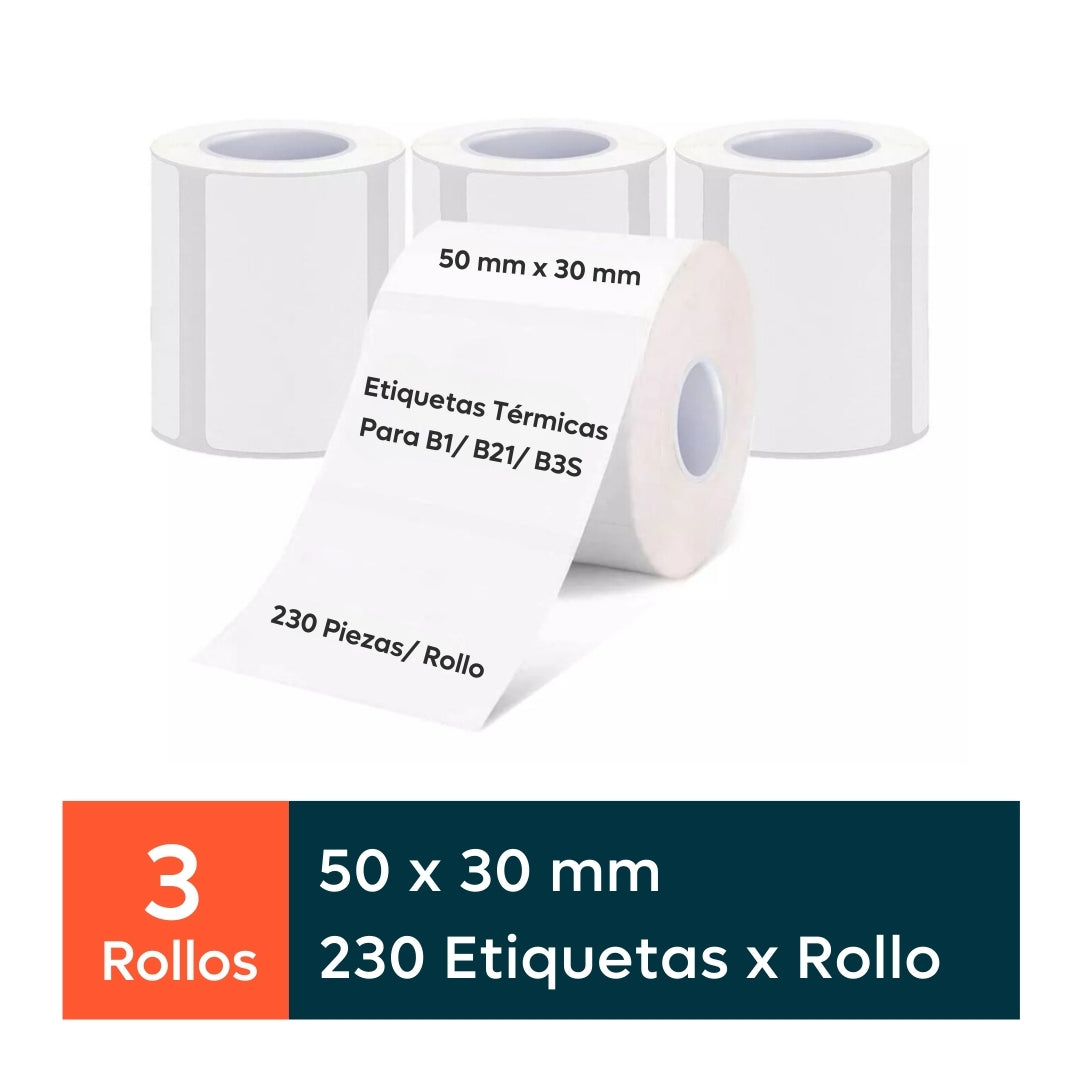 3 Etiquetas De Papel Para Impresora Niimbot B1 B21 B3s Cinta – Le tengo