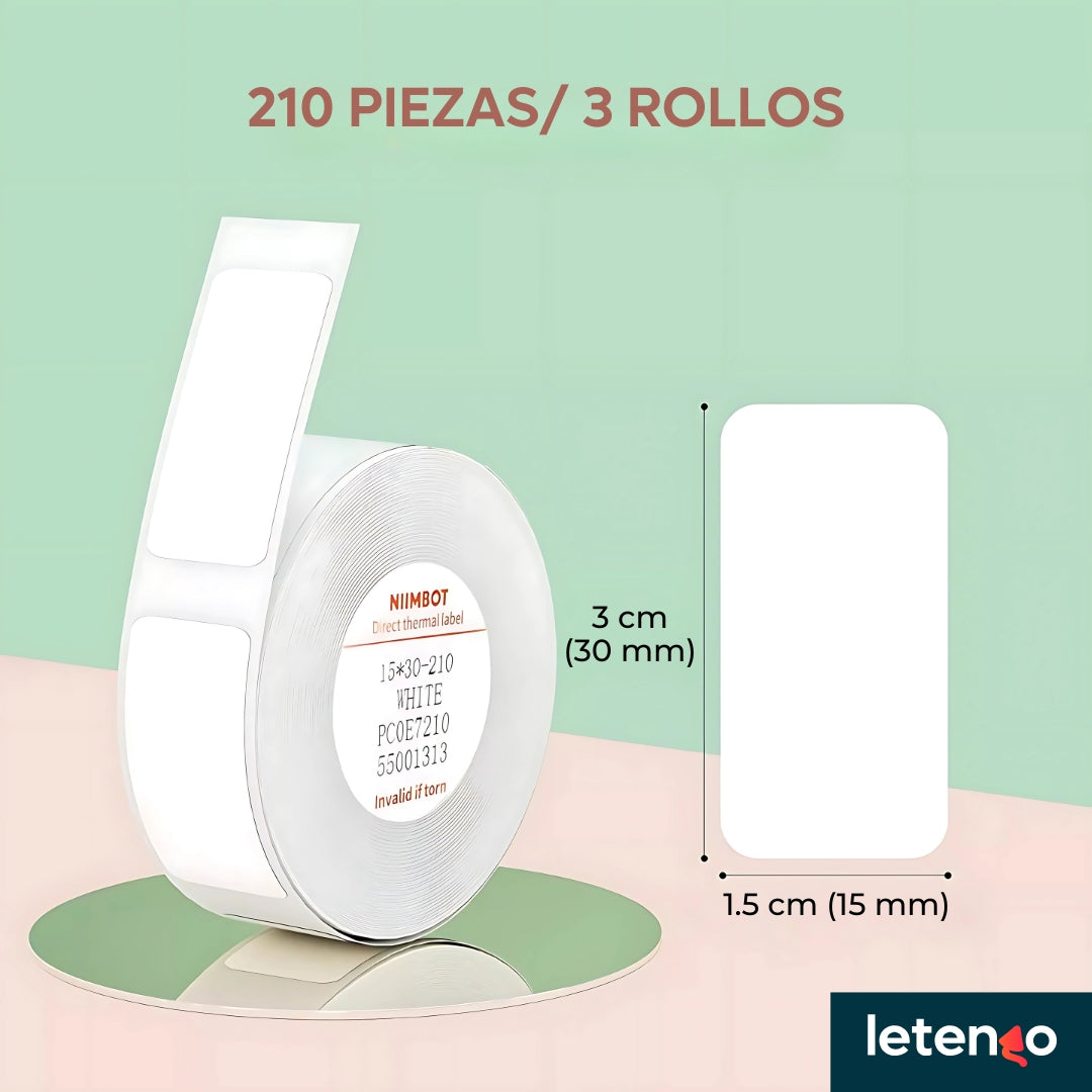 Etiquetas Papel Para Impresora Niimbot D11 D110 D101 Cinta – Le tengo